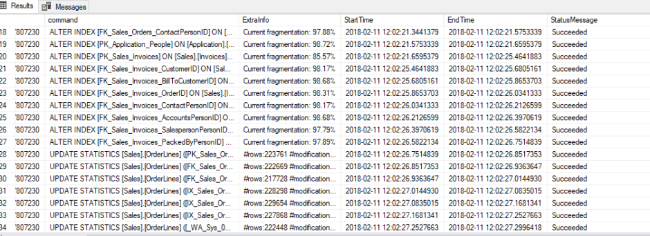 Azure: ReIndexing with Azure SQLDB – at@SqlTooLs()